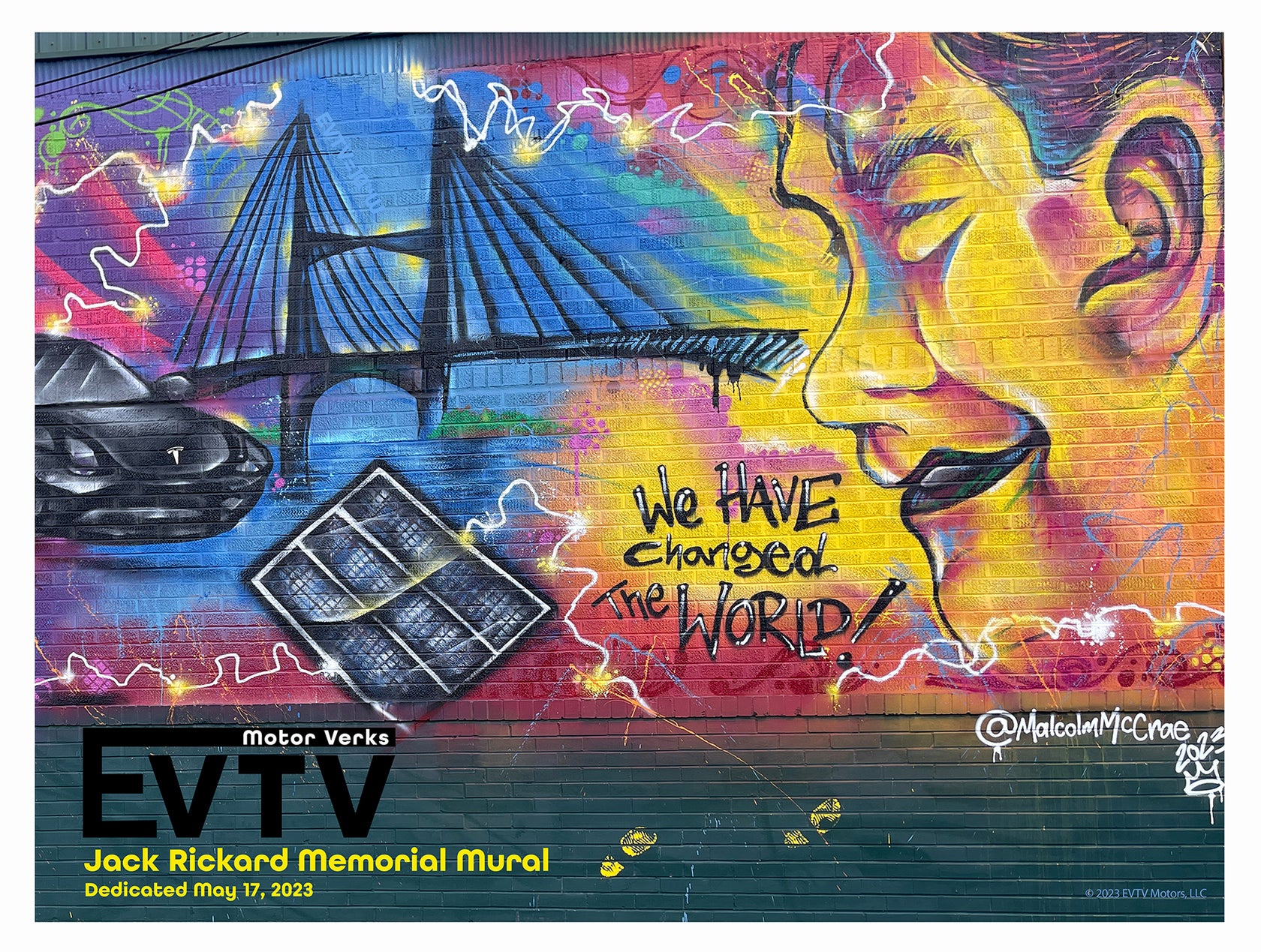 Jack Rickard Memorial Mural Poster – EVTV Motor Verks Store